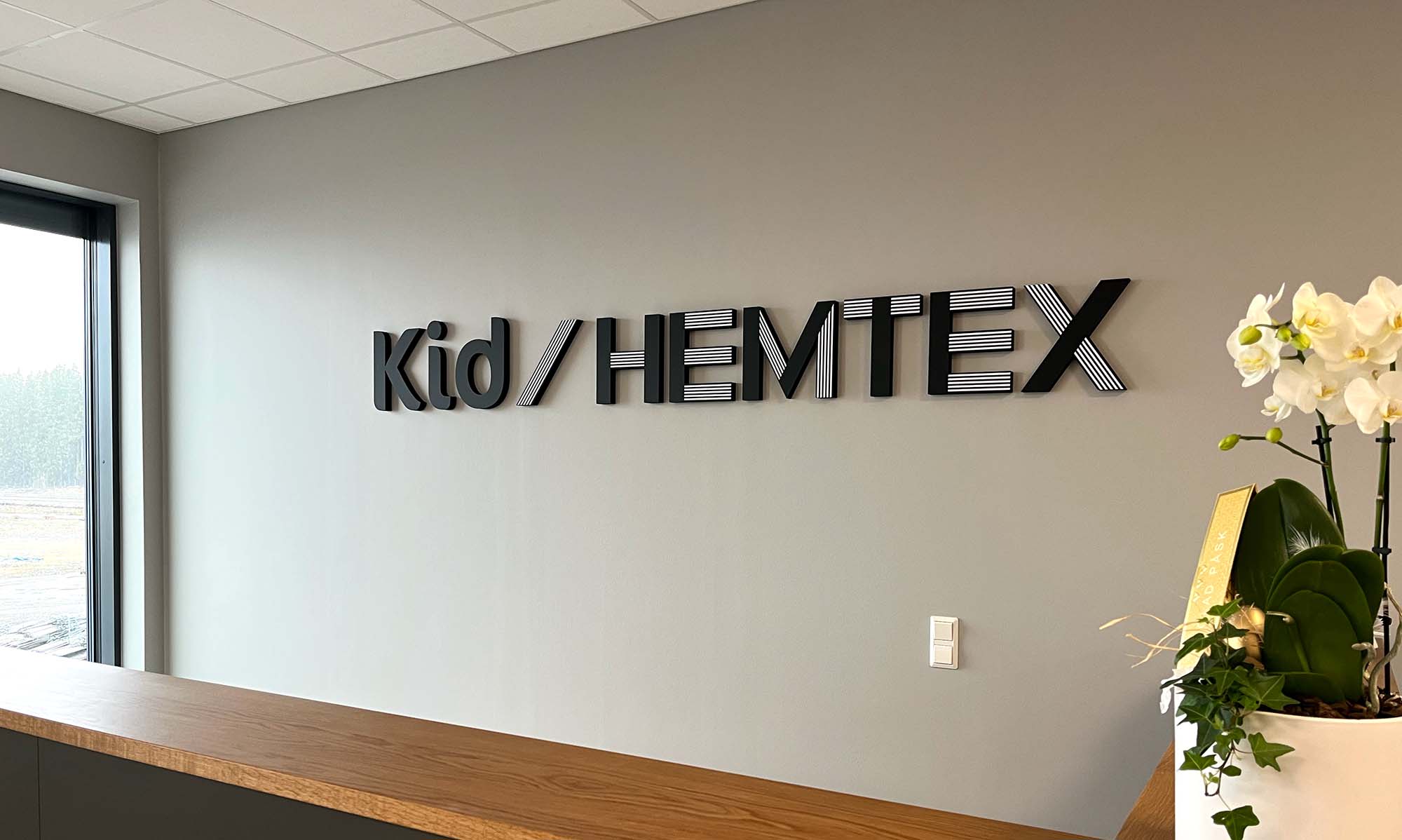 Skyltprogram för Kid / Hemtex i Viared - Skyltfabriken